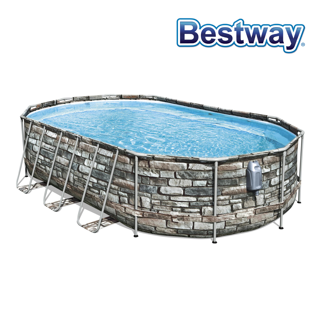 Piscine Bestway Power Steel, un kit aspect pierre à budget limité ...