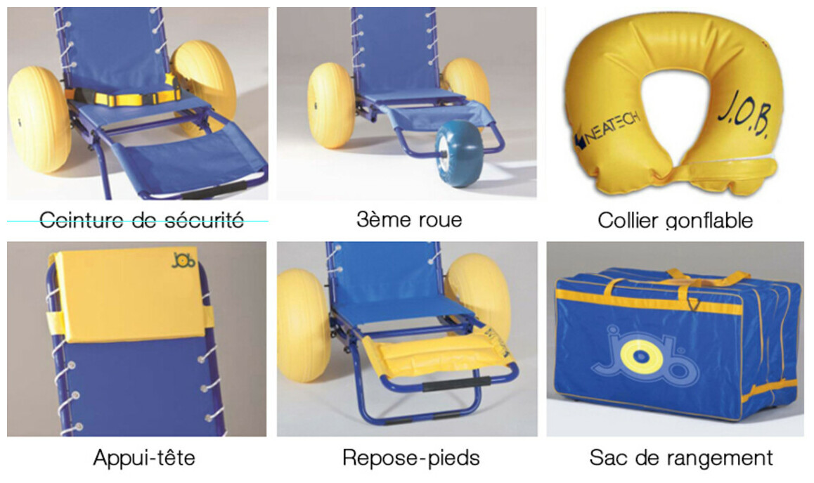 Fauteuil JOB Pro 2, mise à l'eau facile pour les PMR