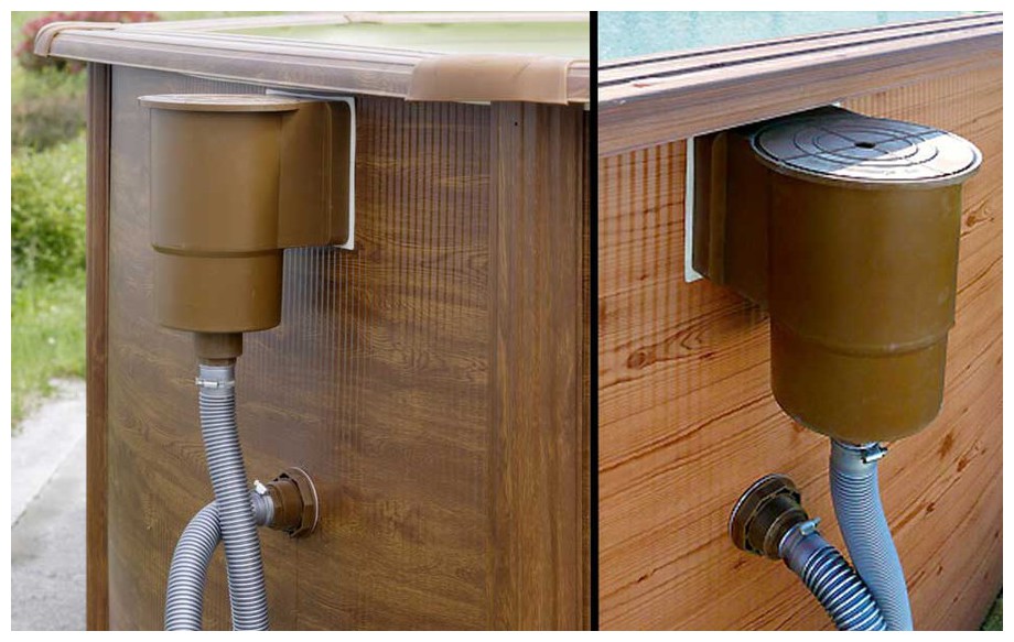Skimmer gris pour piscine hors sol GRE