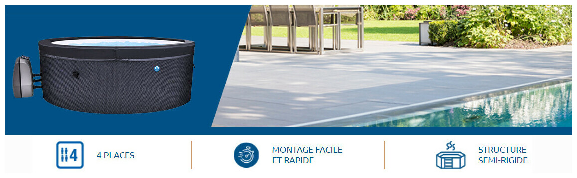 Spa semi rigide Netspa Vita 4 places | Piscine Center
