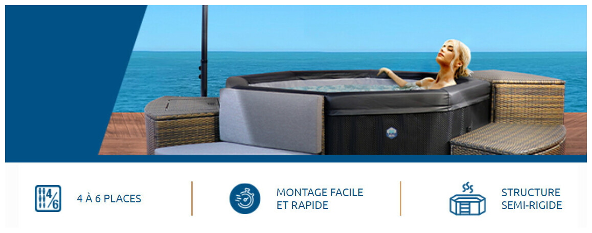 Spa semi rigide Octopus Netspa avec mobilier - 6 places | Piscine Center