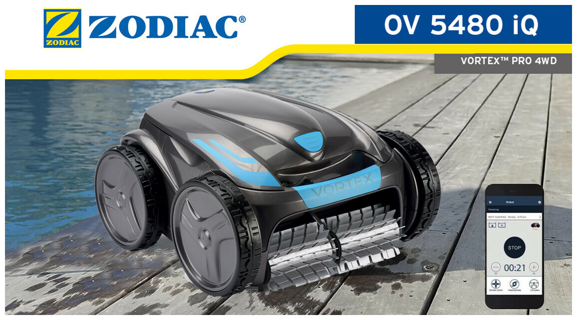 Robot piscine zodiac ov5480 IQ : nettoyeur tous terrains