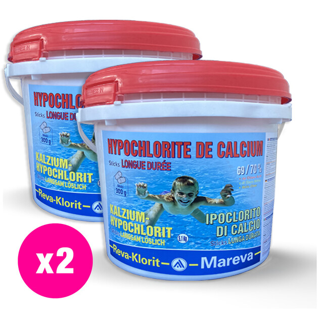 Mareva Chlore non stabilisé pour piscine Reva Klorit en stick | Piscine ...